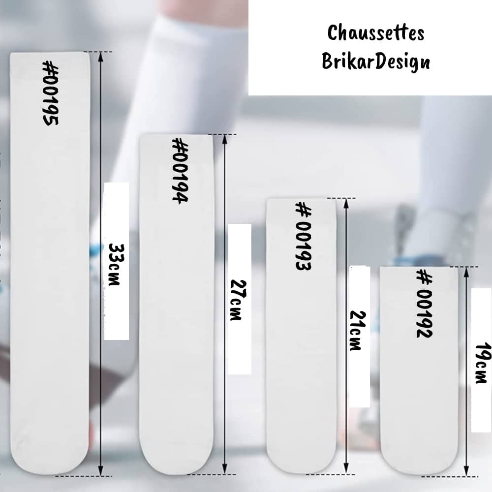 Chaussettes Shih-tzu | BrikarDesign - impression par sublimation