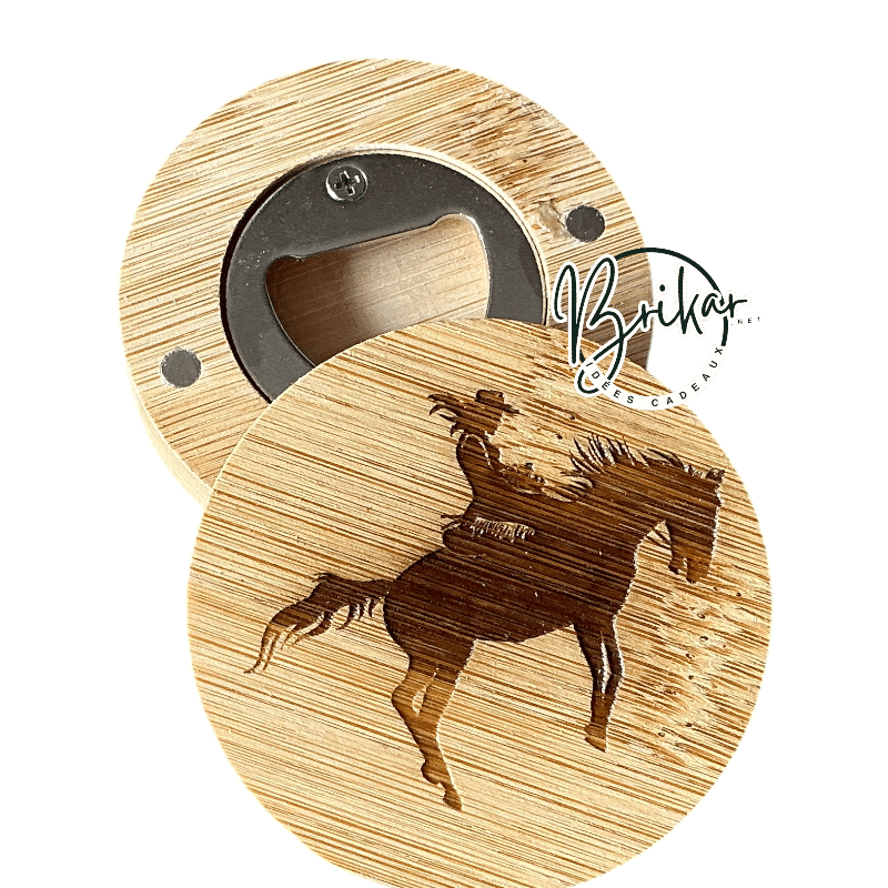 Décapsuleur magnétique rond | BrikarDesign - impression par sublimation