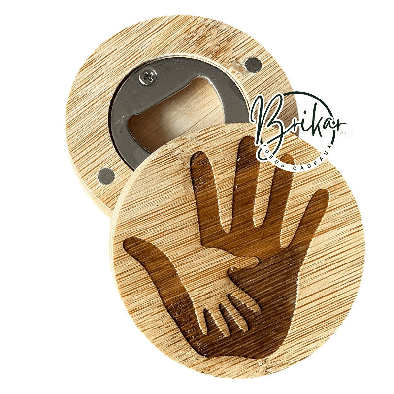 Décapsuleur magnétique rond | BrikarDesign - impression par sublimation